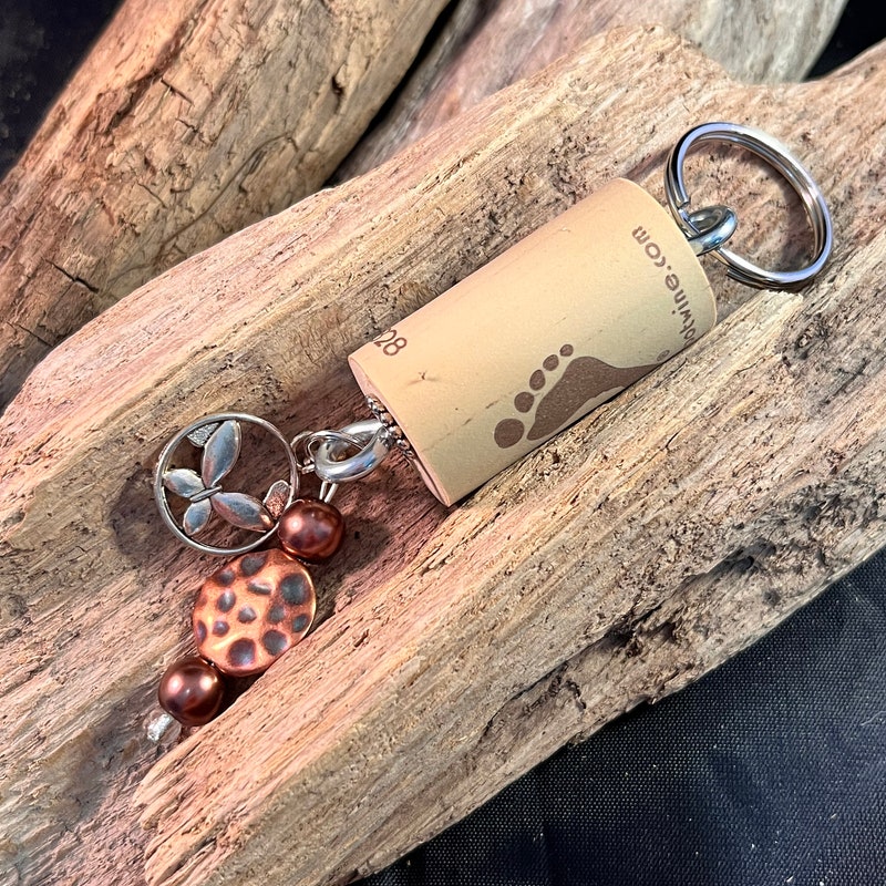 Cork Key Chain - Etsy
