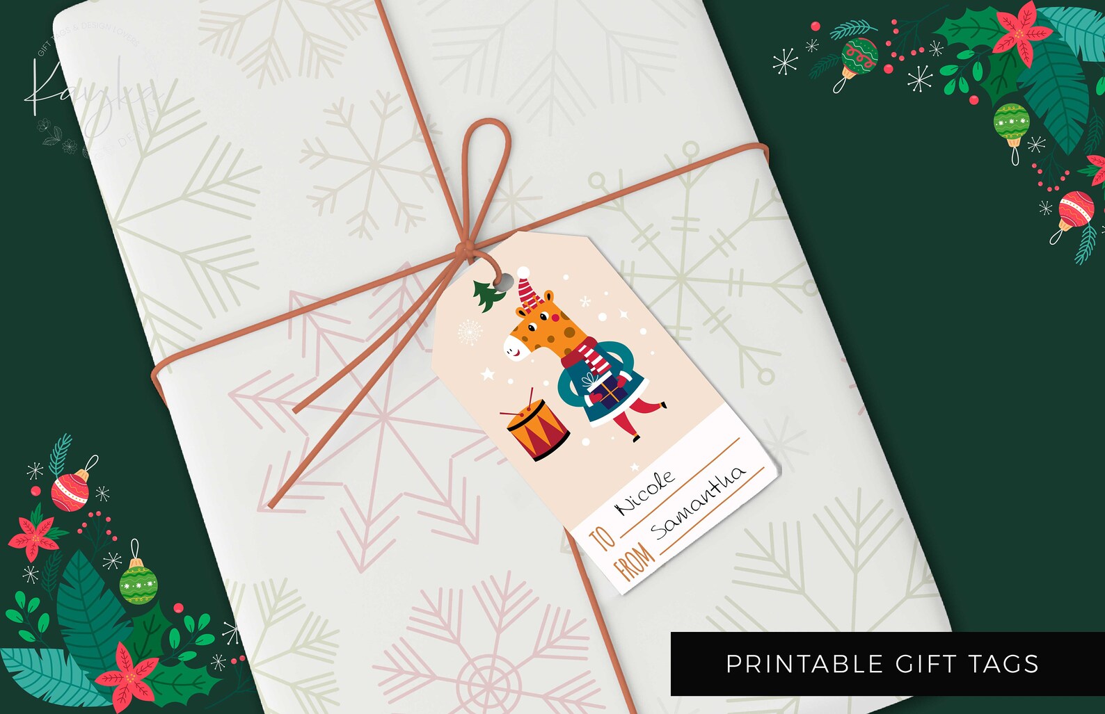 Printable Christmas Gift Tags | Merry Christmas to / From Gift Tags ...