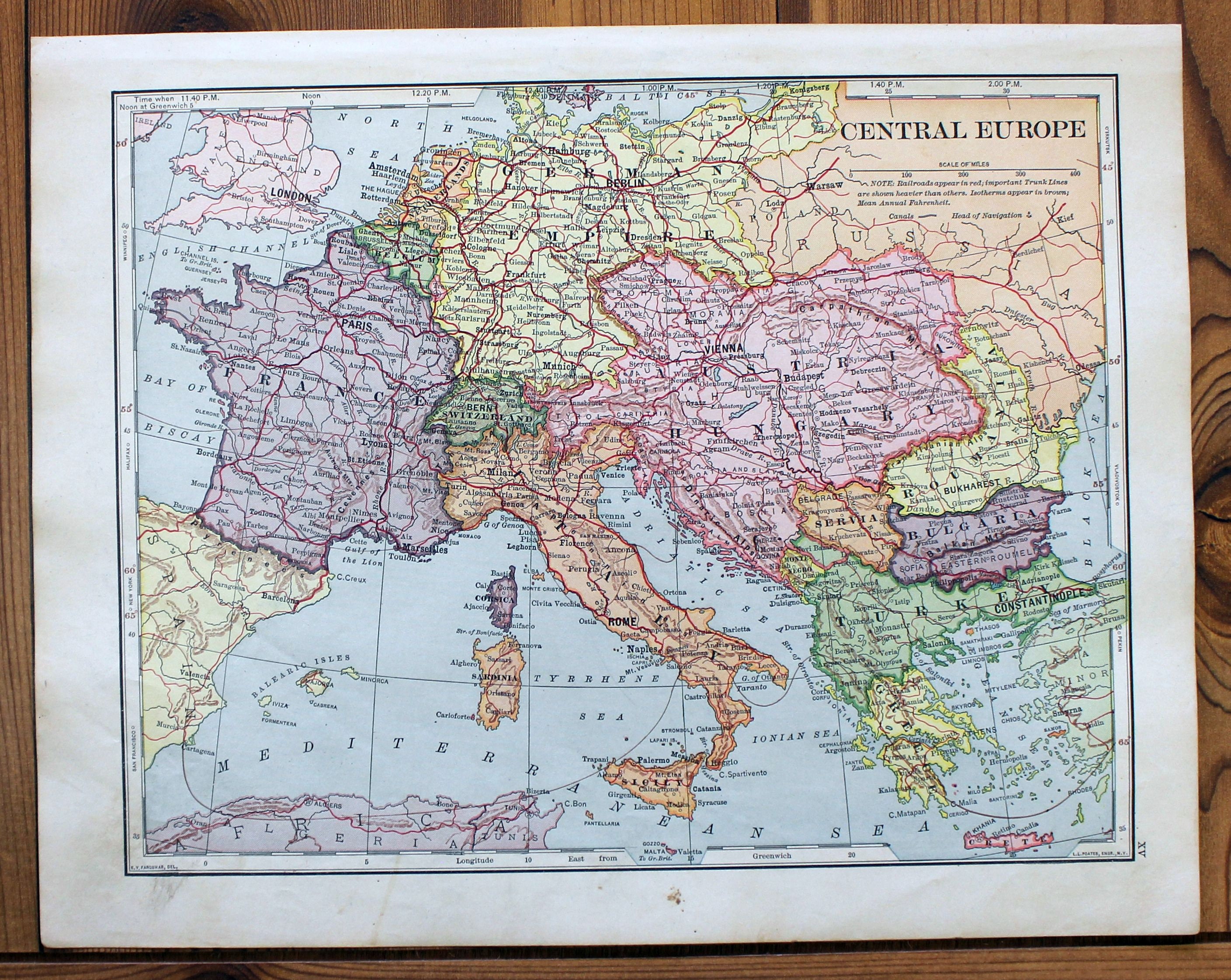 Centeral Europe or the British Islands ( Insets of London, Dublin ...