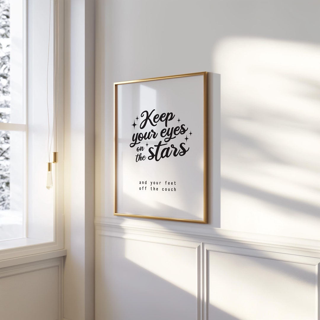 Stars Print, Modern Typography Poster, Typewriter Quote Print, Funny ...