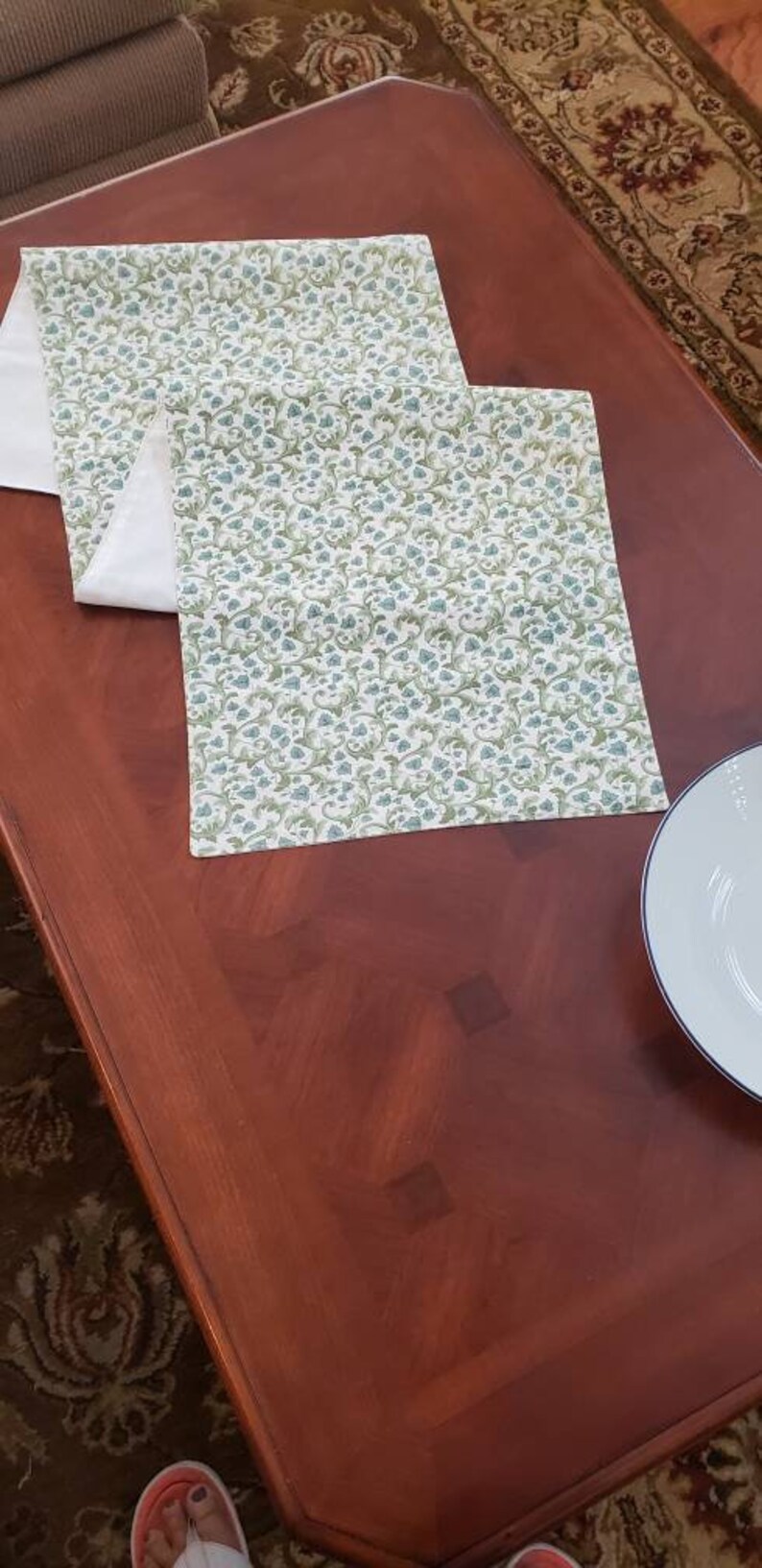 Upcycled Table Runner. Repurposed Table Runner, Recycled Table Runner ...
