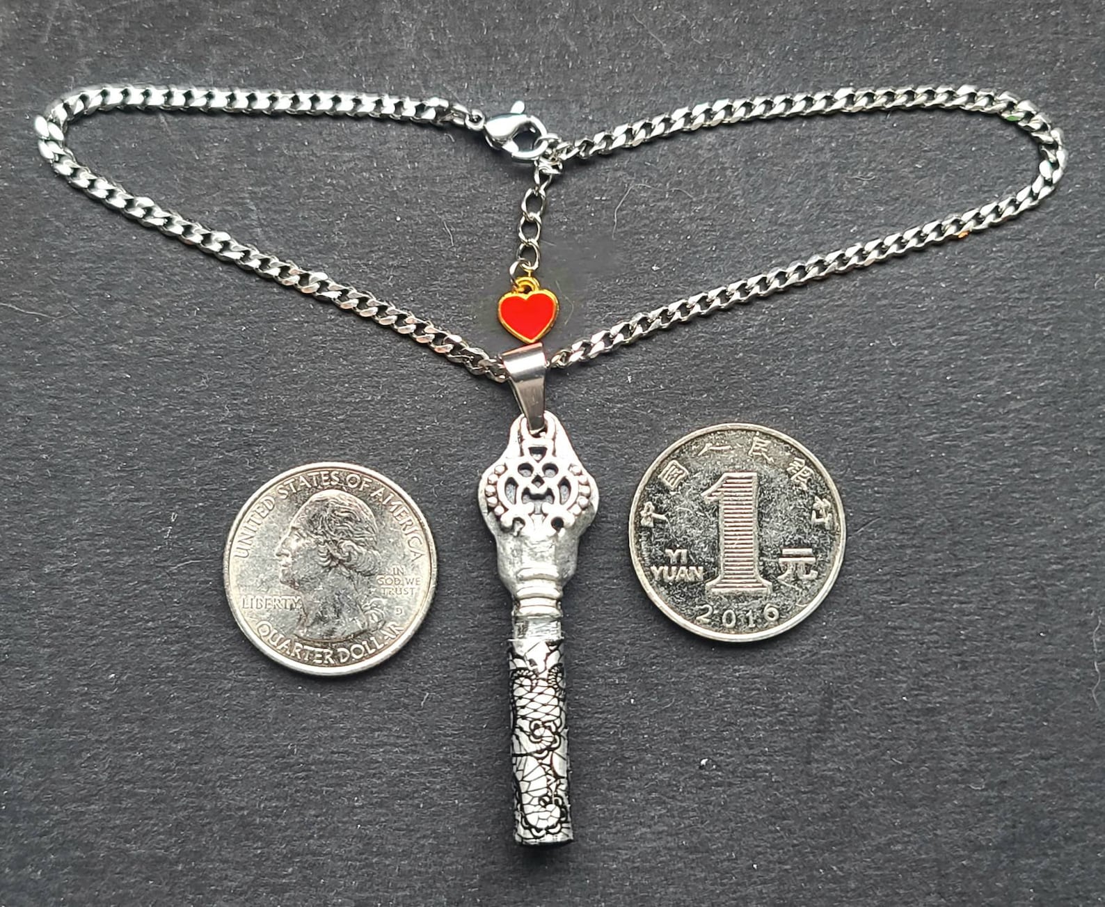 N058A- the Real Chastity Key ANKLET CHARM This is a Working Chastity ...