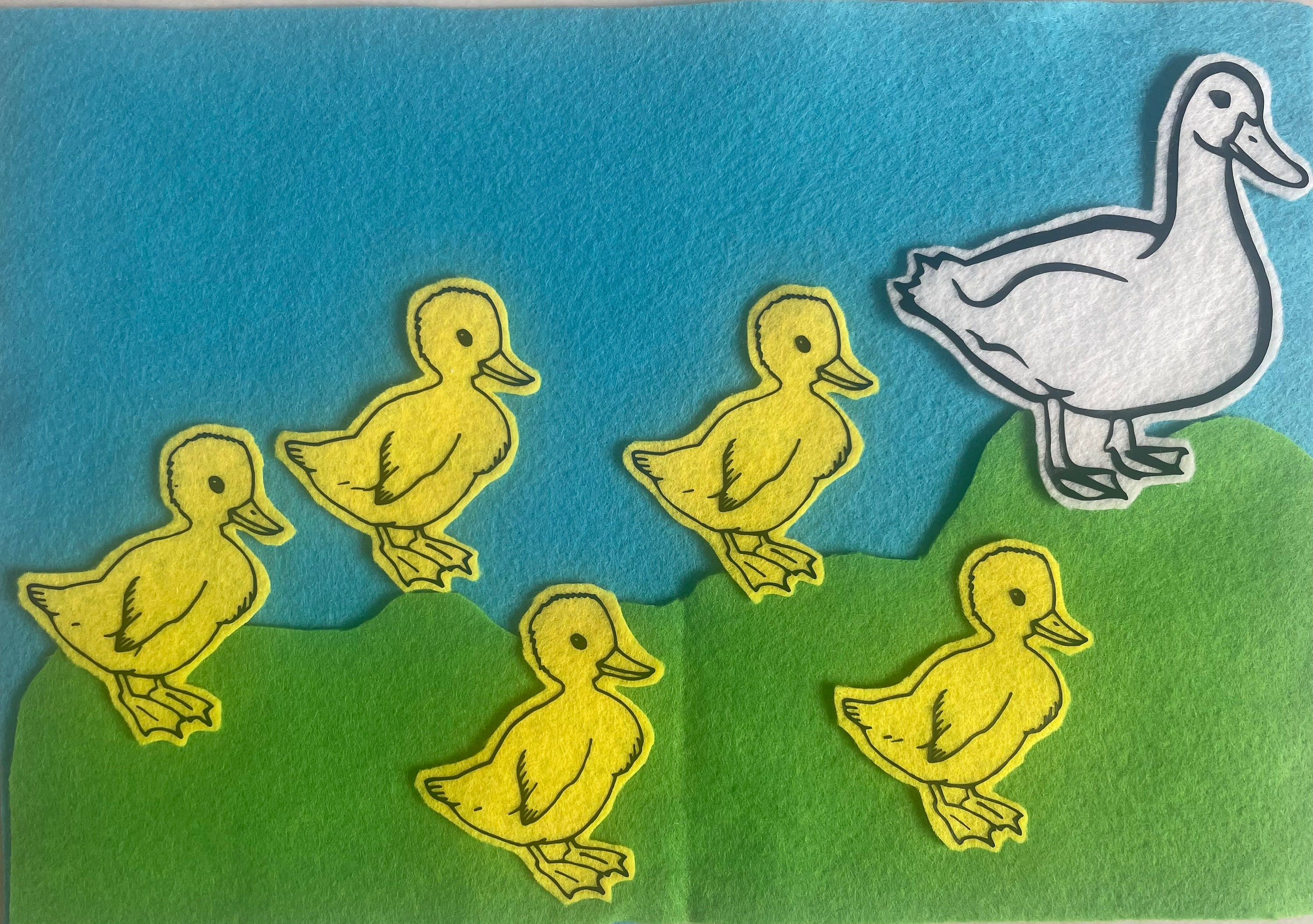 Felt Board-five Little Ducks Felt Board Story - Etsy