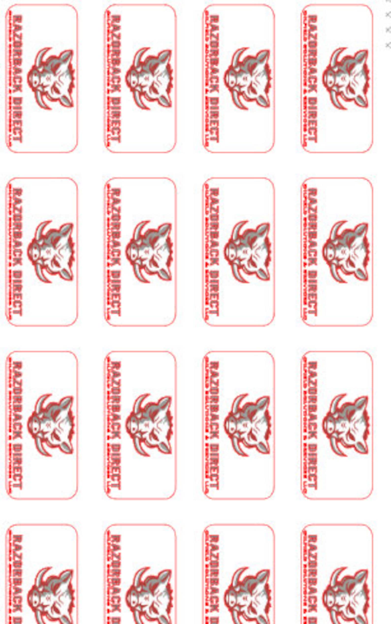 Personalized Domino Stickers: Custom Team Logos - Etsy