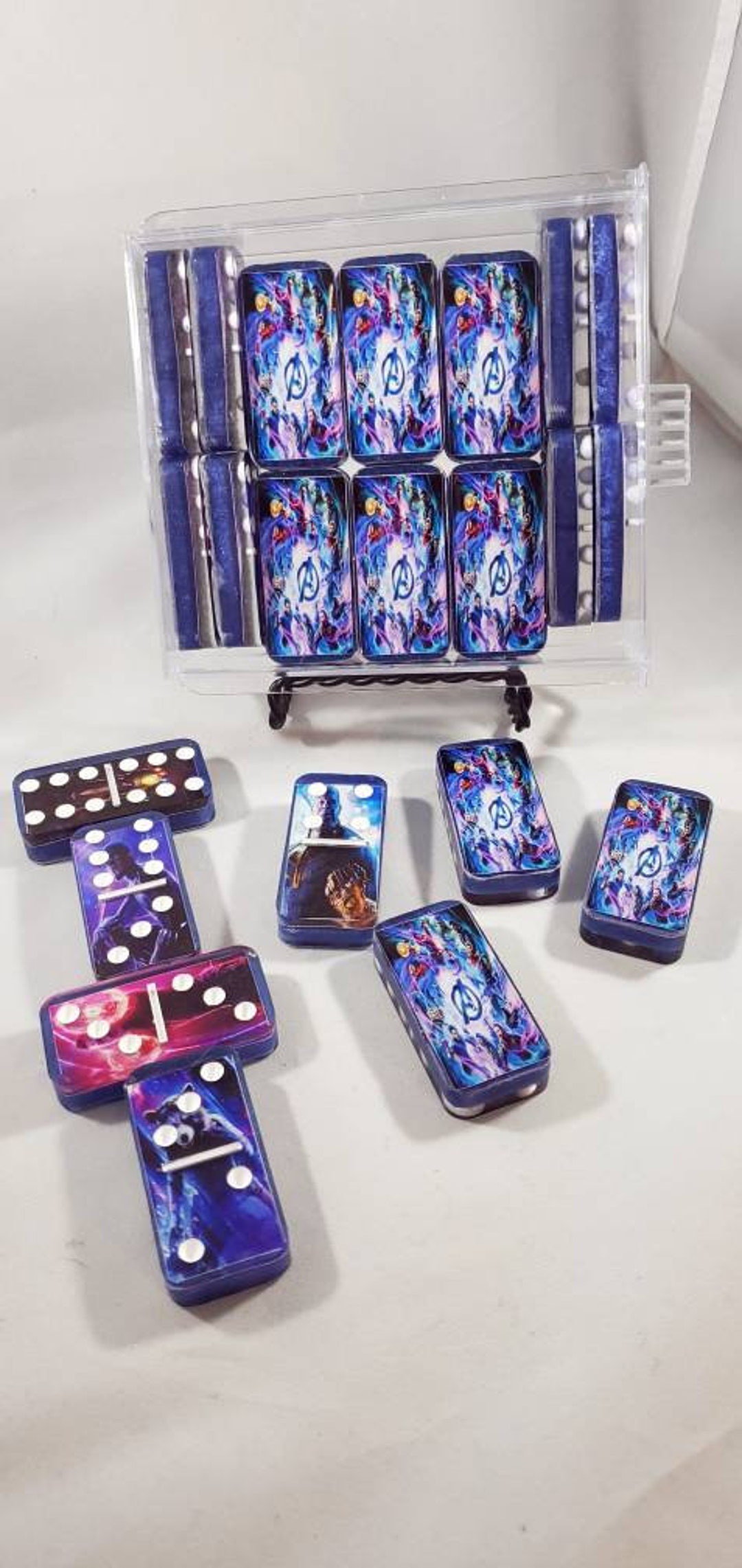 Superhero Dominoes: Personalized Double Sided Resin Art, Custom ...