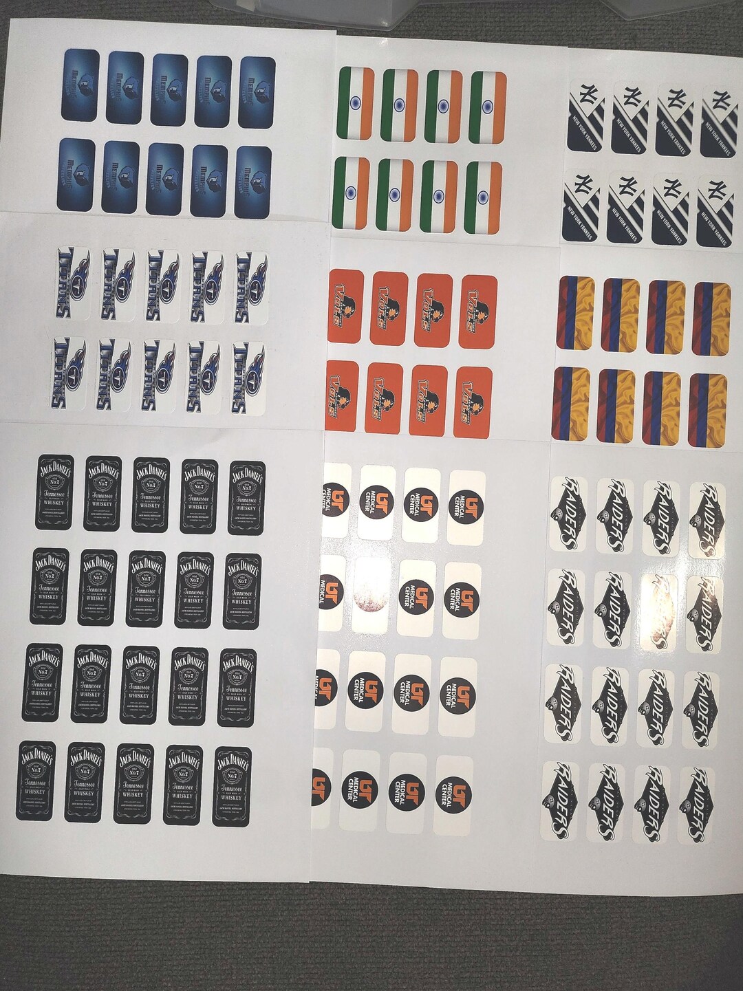 Personalized Dominoes Stickers: Custom Logos, Full Size - Etsy