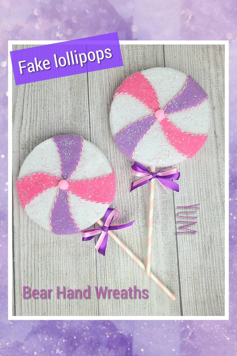 Fake Lollipop Candy Prop Fake Candy Land Party Decorations - Etsy