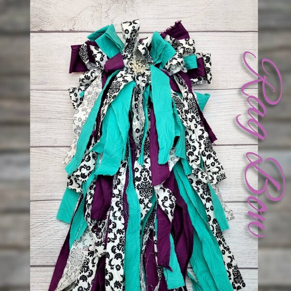 Rag Bow - Etsy