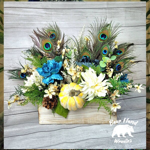 Peacock Centerpiece - Etsy