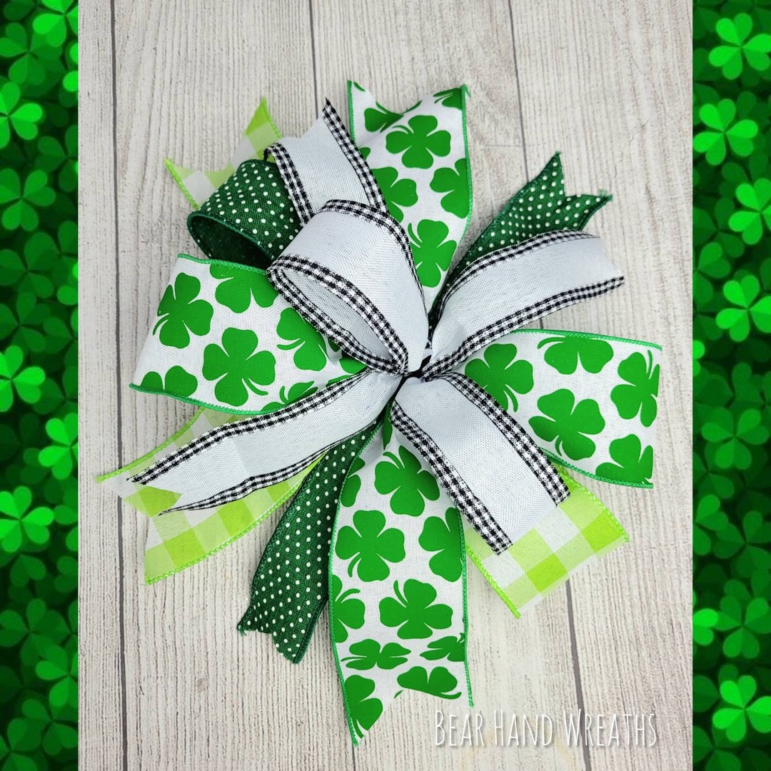 St. Patrick's Day Bow St. Patrick's Day Lantern Bow - Etsy