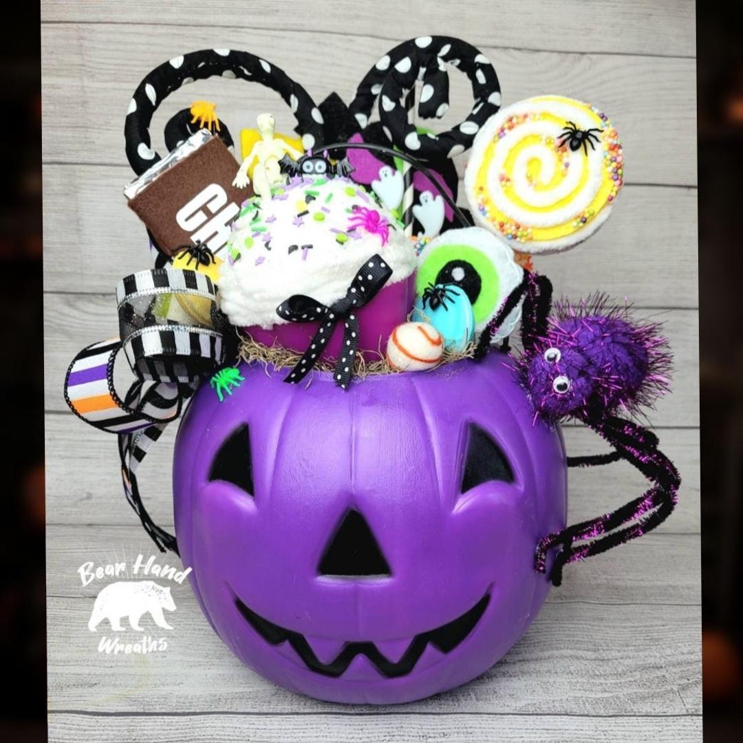 Halloween Candy Centerpiece for Table, Halloween Candy Decoration ...