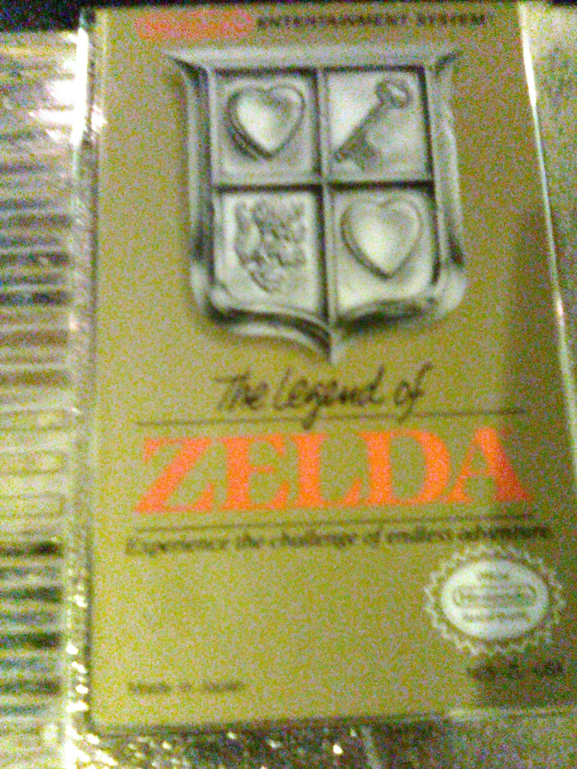 Vintage NES 1985 the Legend of Zelda Gold Edition Reversion a 3 Screw ...
