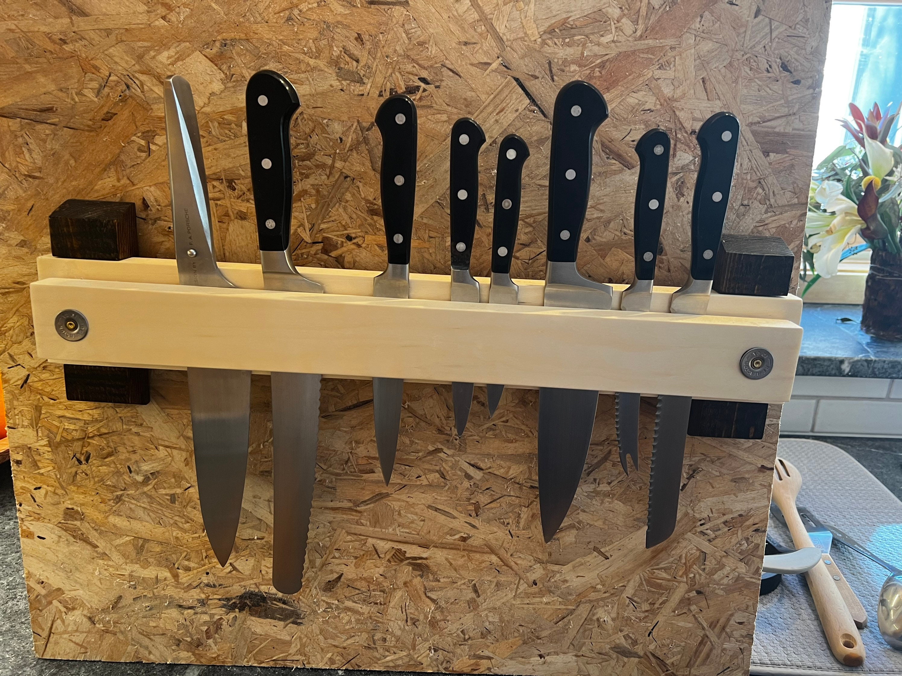 Custom Knife Rack With Shotgun Shell Accent - Etsy