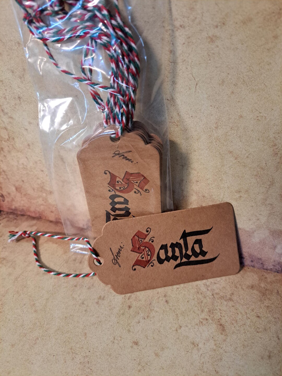 Santa Gift Tags (pack of 8) - Etsy