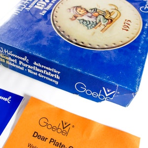 1975 Goebel Hummel 5th Annual Plate Jahresteller - Ride Into Christmas ...