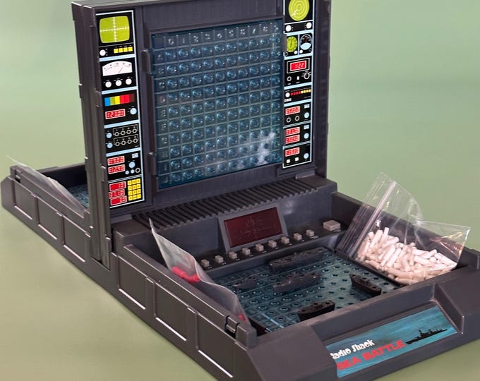 Vintage Radio Shack SEA BATTLE Electronic Game | 1980s Naval Strategy ...