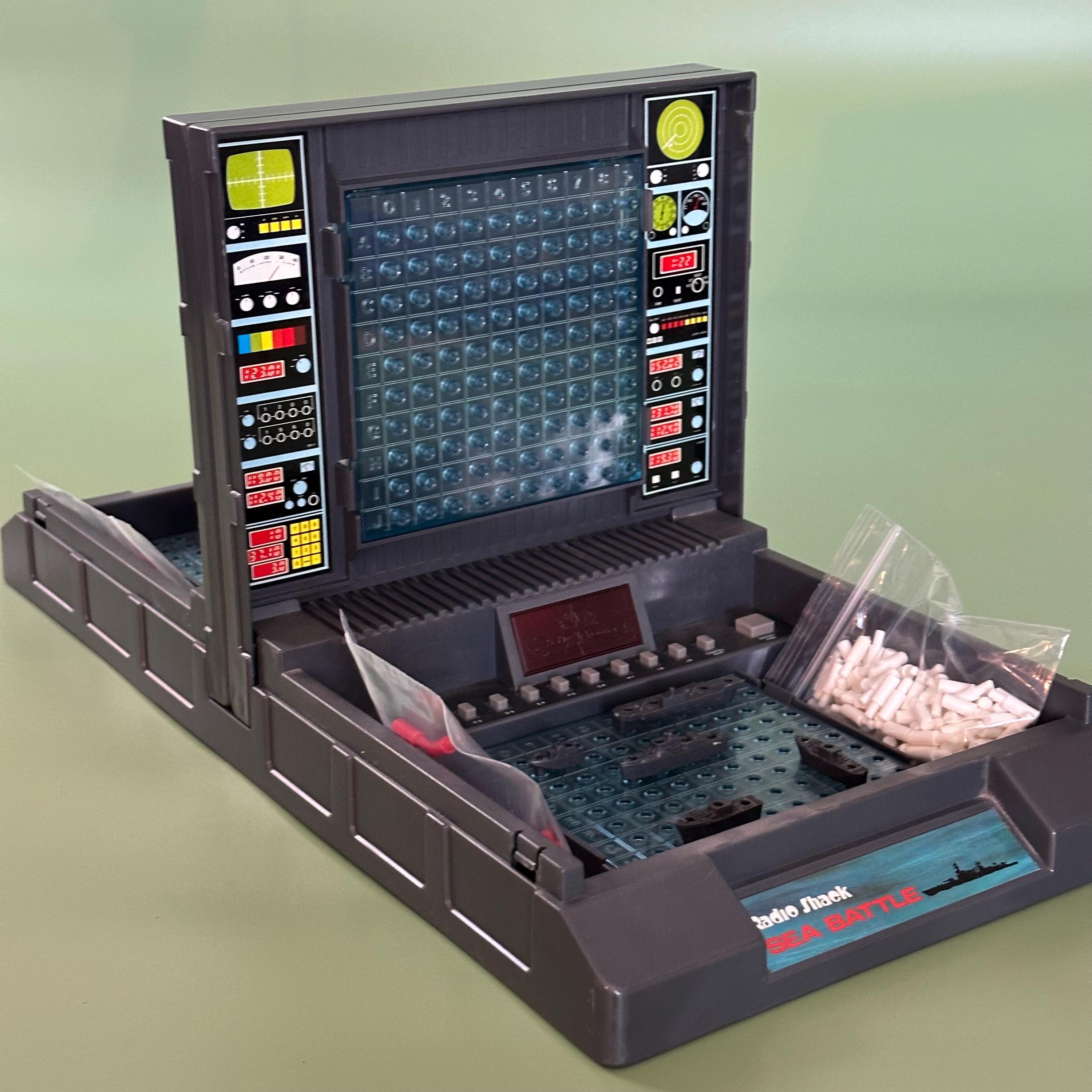 Vintage Radio Shack SEA BATTLE Electronic Game | 1980s Naval Strategy ...