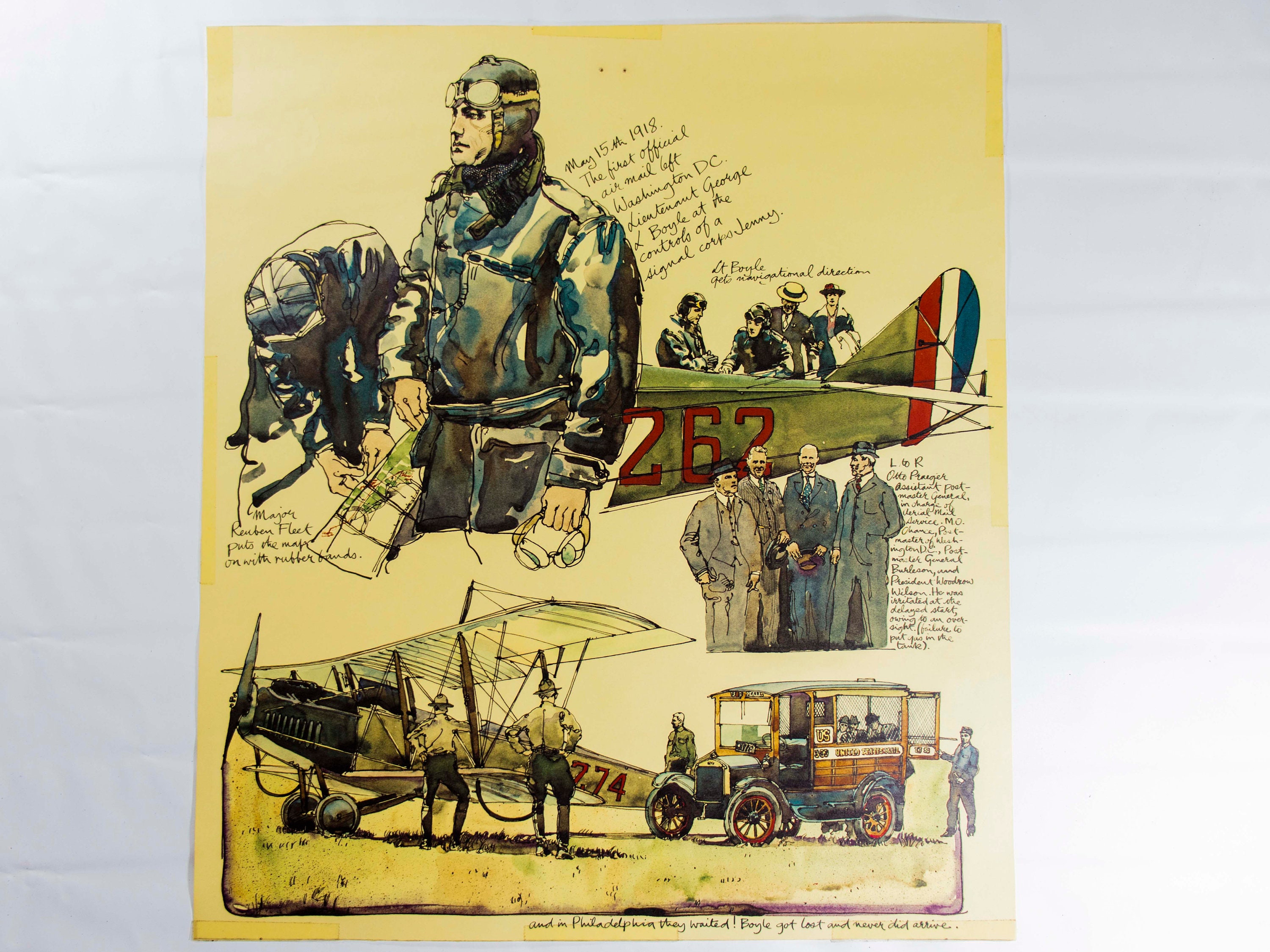 US Airmail First Airmail Flight First Airmail Flight NY to DC May 15th ...