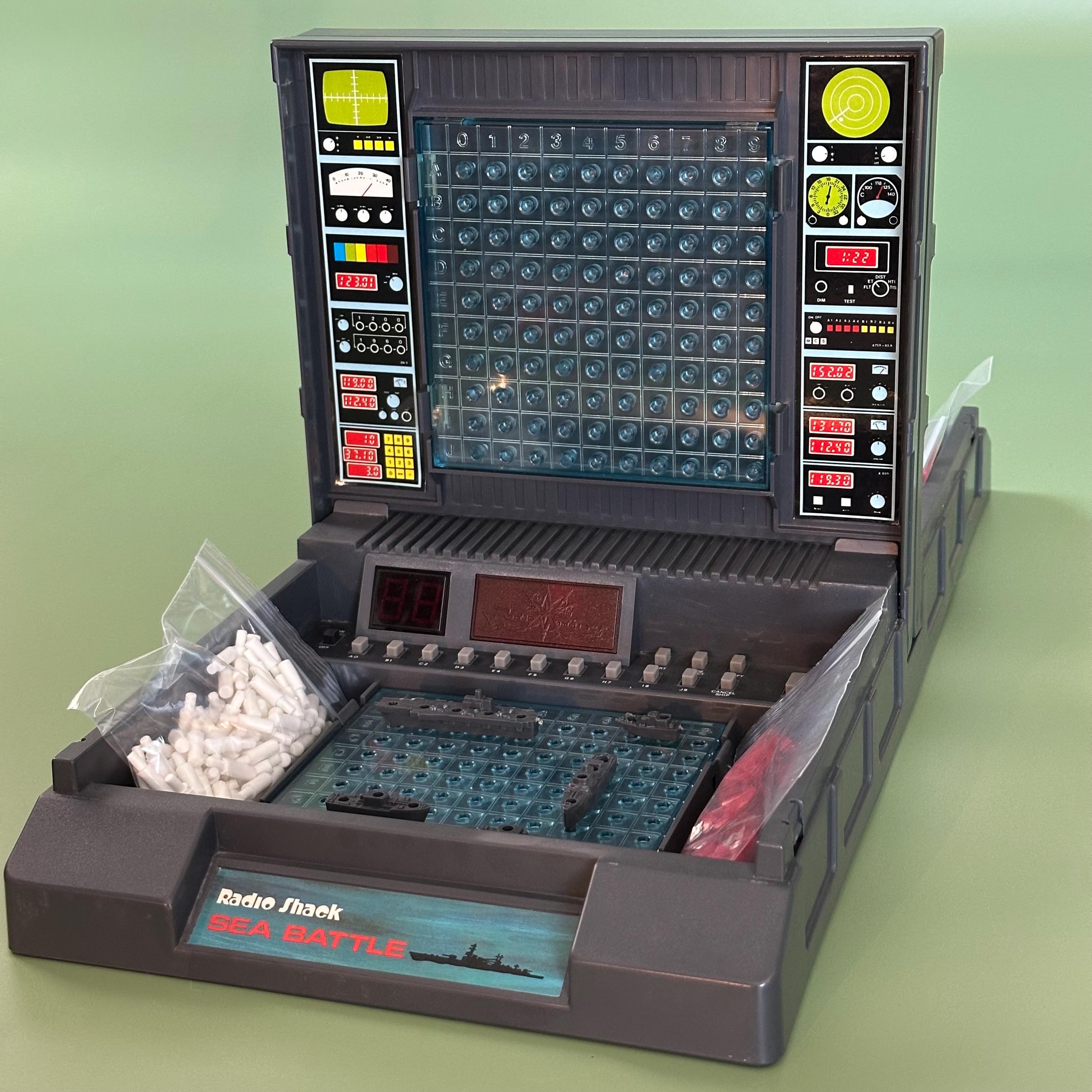 Vintage Radio Shack SEA BATTLE Electronic Game | 1980s Naval Strategy ...