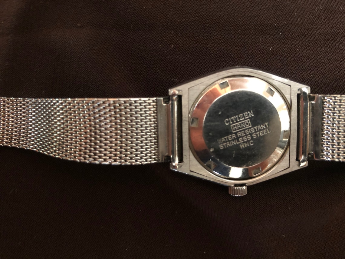 Vintage Citizen Wristwatch Men Women’s Watch Stainless Band Wristwatch ...