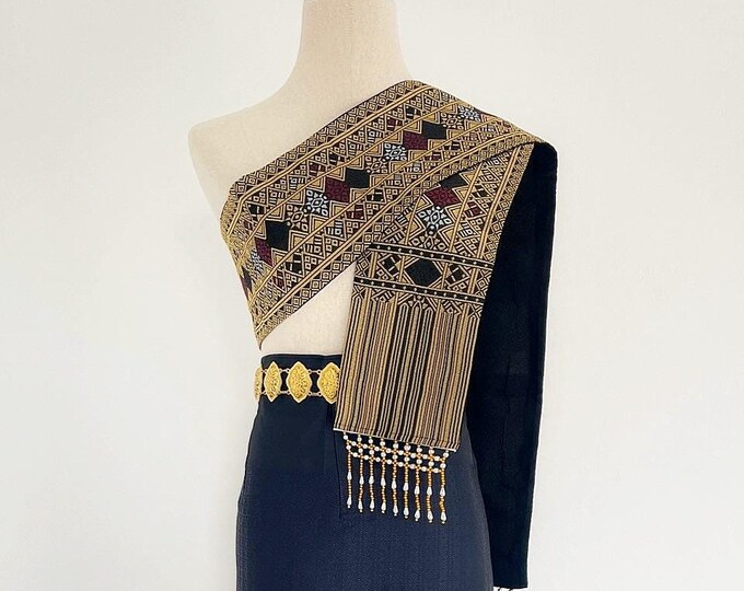 Set of Lao Traditional Dress, Each Set Including With 1 Skirt and 1 ...