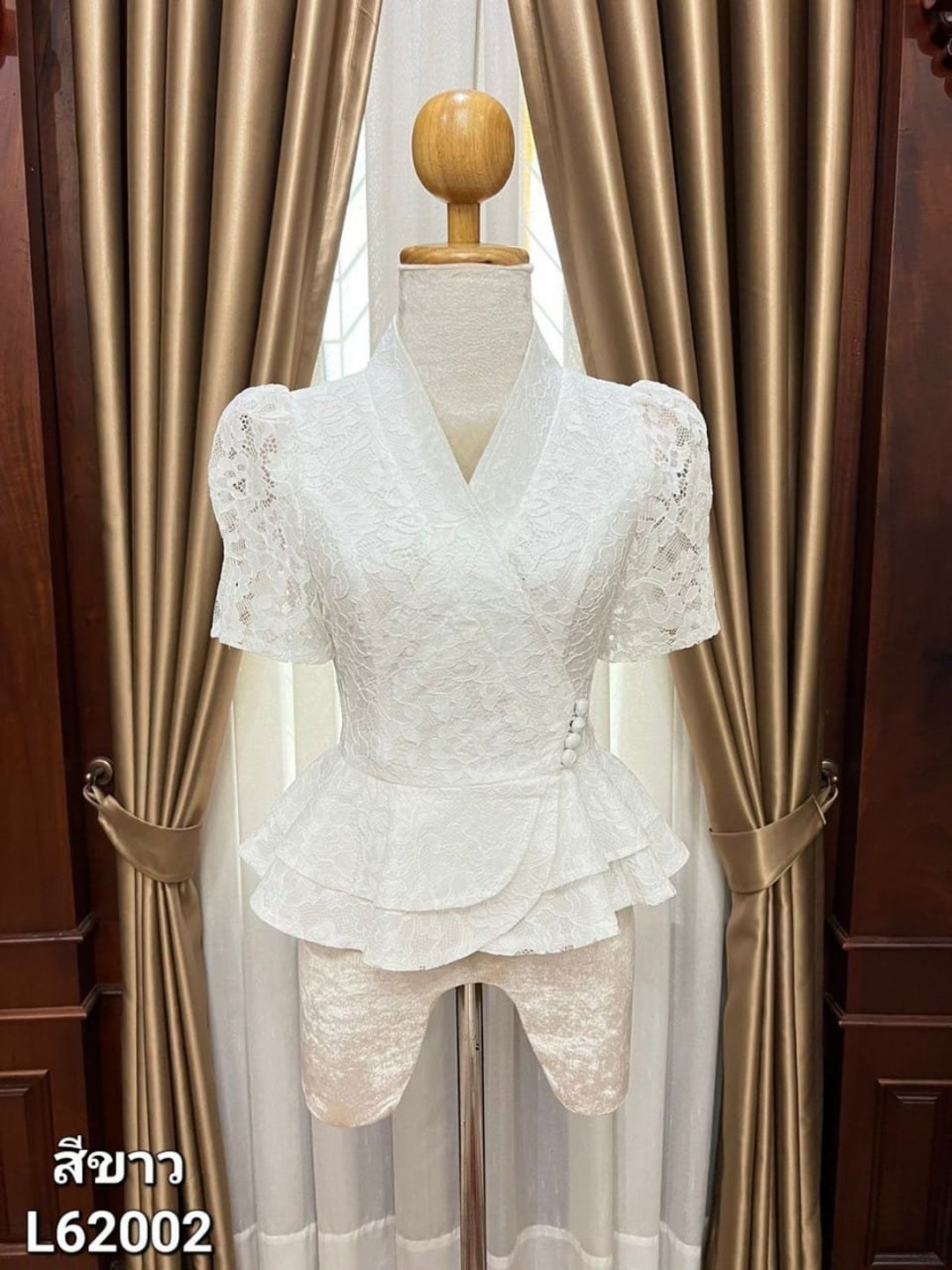 Asian Blouse, Lao Dress, Asian Lady Dress, Lao Clothing, Thai Dress ...