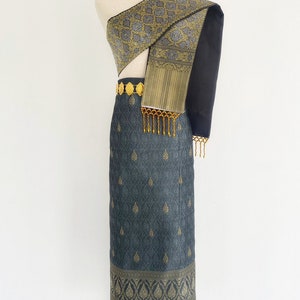 Set of Lao Traditional Dress, Each Set Including With 1 Skirt and 1 ...