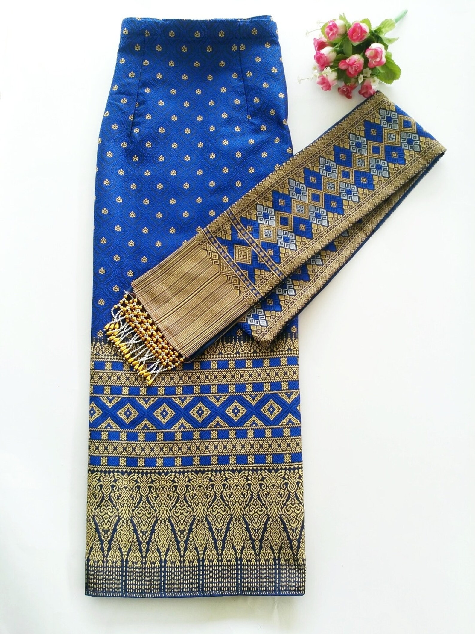 Set of Lao Traditional Dress, Each Set Including With 1 Skirt and 1 ...