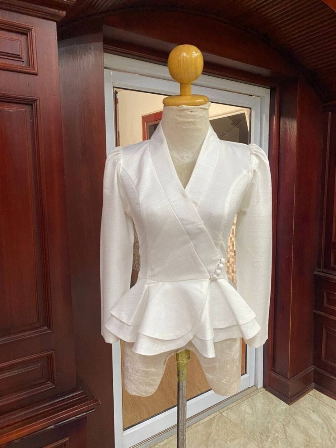 Asian Blouse, Lao Dress, Asian Lady Dress, Lao Clothing, Thai Dress ...