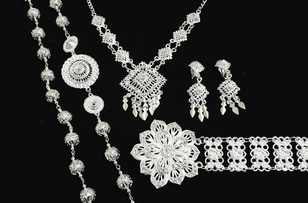 Wedding/ Dancing Jewelry Set, Metal Chain Belt, Metal Chain Link, Thai ...