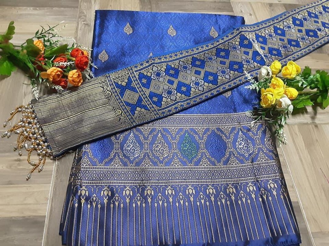 Set of Lao Traditional Dress, Each Set Including With 1 Skirt and 1 ...