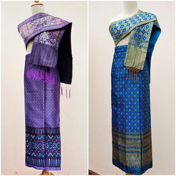 Set of Lao Traditional Dress Each Set Including With 1 Skirt - Etsy