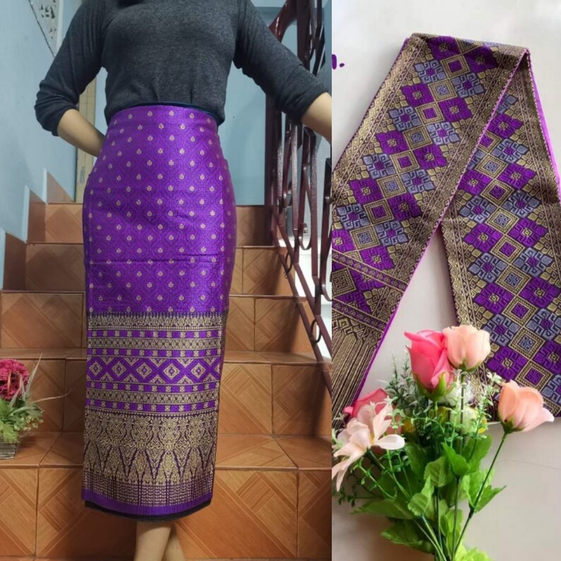 Set of Lao Traditional Dress Each Set Including With 1 Skirt | Etsy