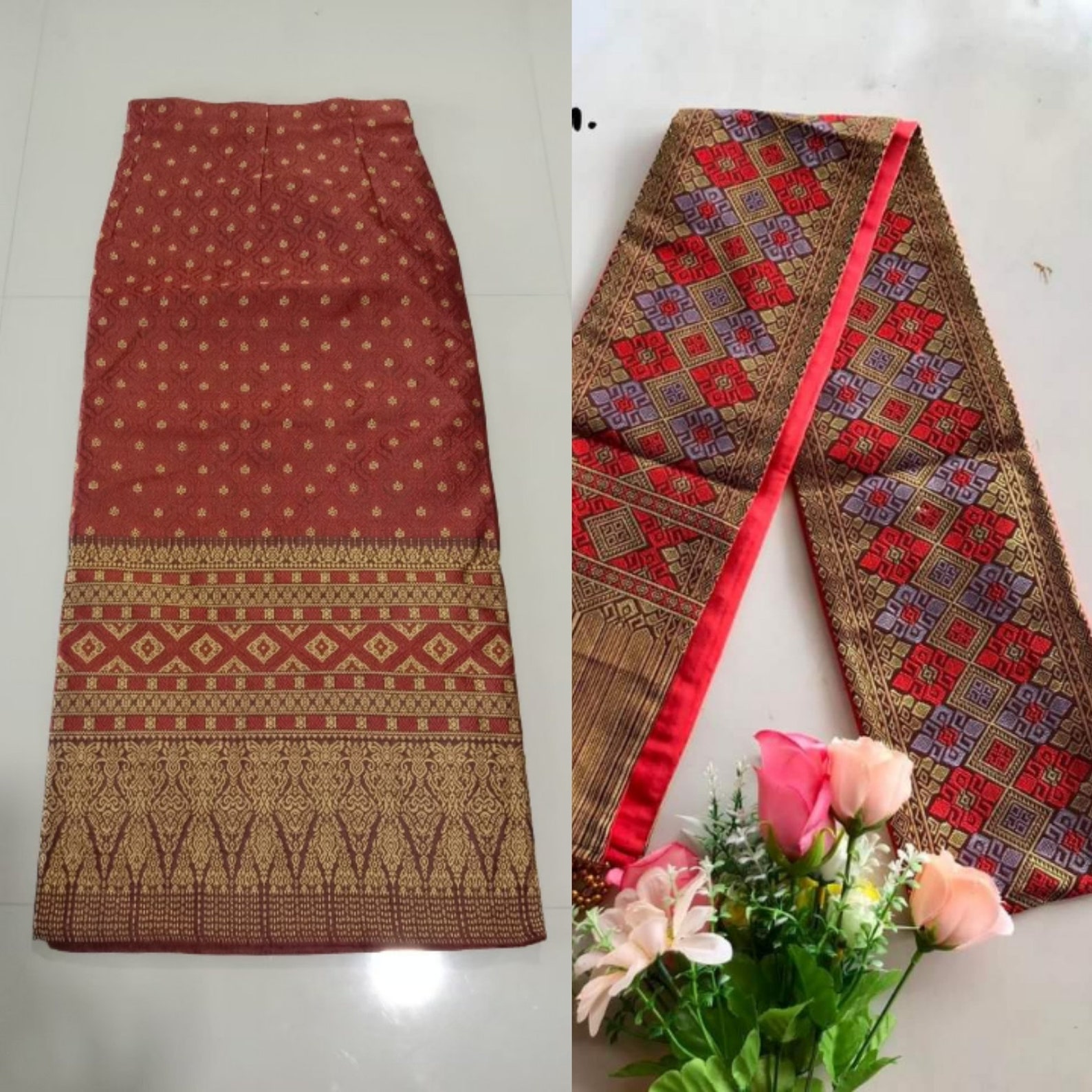 Set of Lao Traditional Dress Each Set Including With 1 Skirt | Etsy