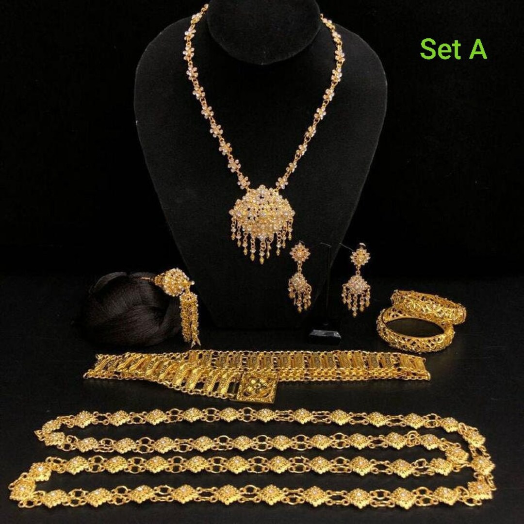 Wedding/ Dancing Thai Jewerly Set, Metal Chain Belt, Metal Chain Link ...
