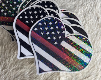 Essential Worker Firefighter Thin Red Line - Firefighter Decal - Etsy