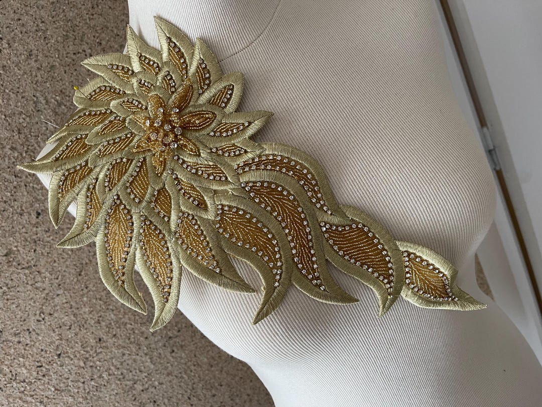 Gold Embroidery With Very High-quality Metallic Thread, Embroidered ...