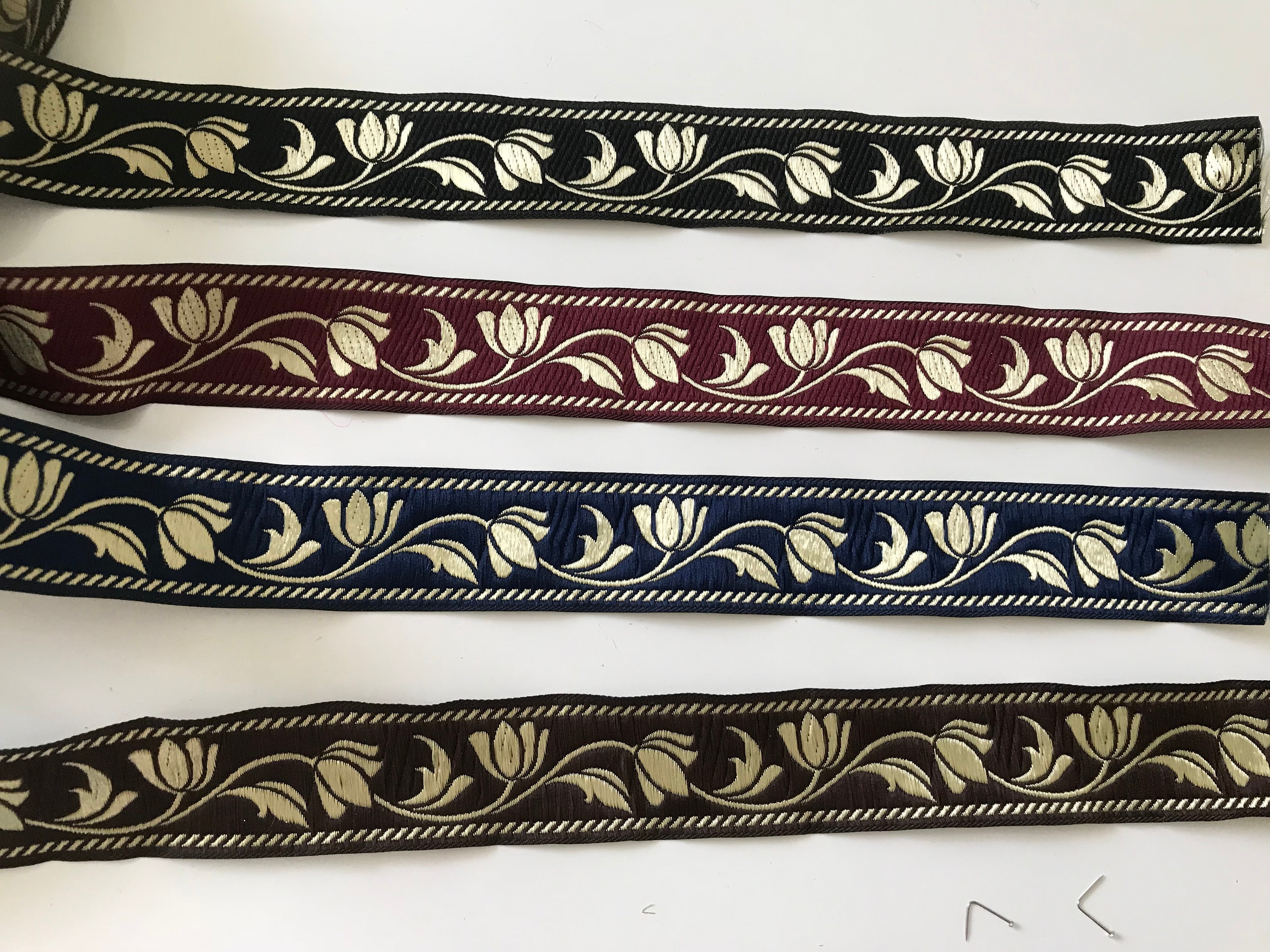 Medieval Braid Medieval Ribbon Medieval Ribbon Golden Blue - Etsy