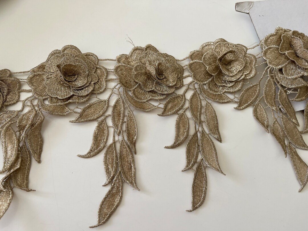 Gilt Lace, Gold Lace, 3D Lace - Etsy