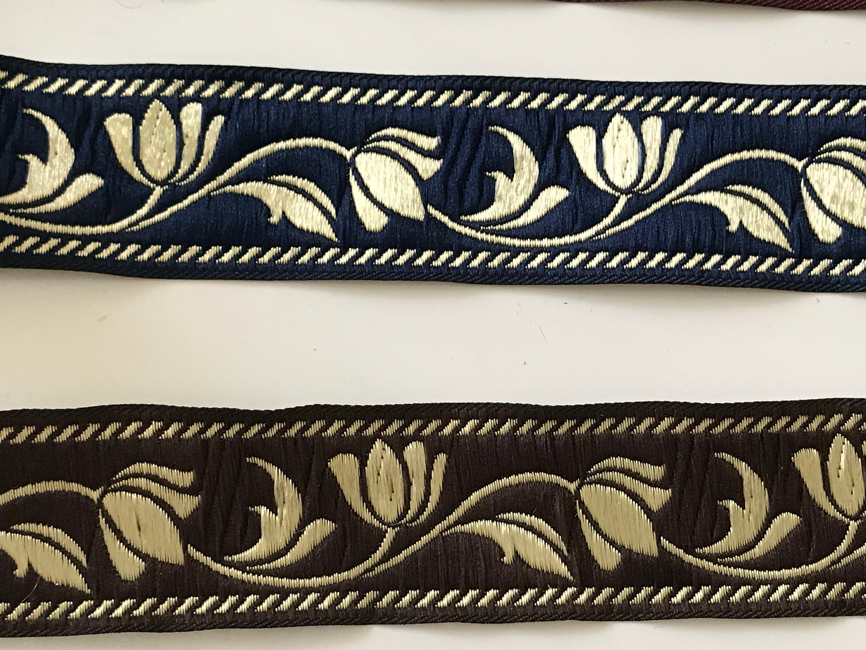 Medieval Braid, Medieval Ribbon, Medieval Ribbon, Golden Blue, Burgundy ...