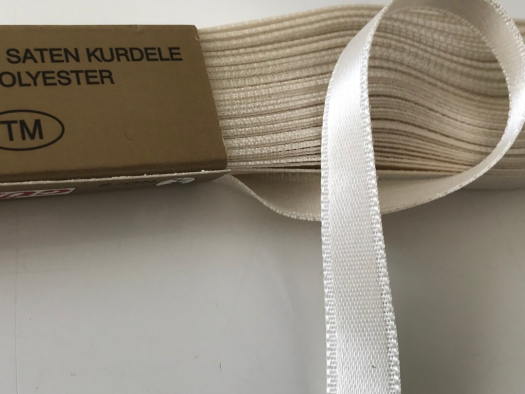 Ecru Satin Ribbon, Ecru Ribbon, Beige Satin Ribbon, 1 Cm Ribbon, - Etsy