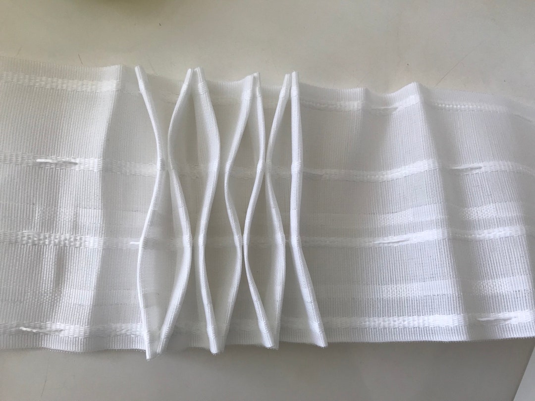 Rufflettes, Gathering Ribbon, White Gathering Ribbon, Transparent ...