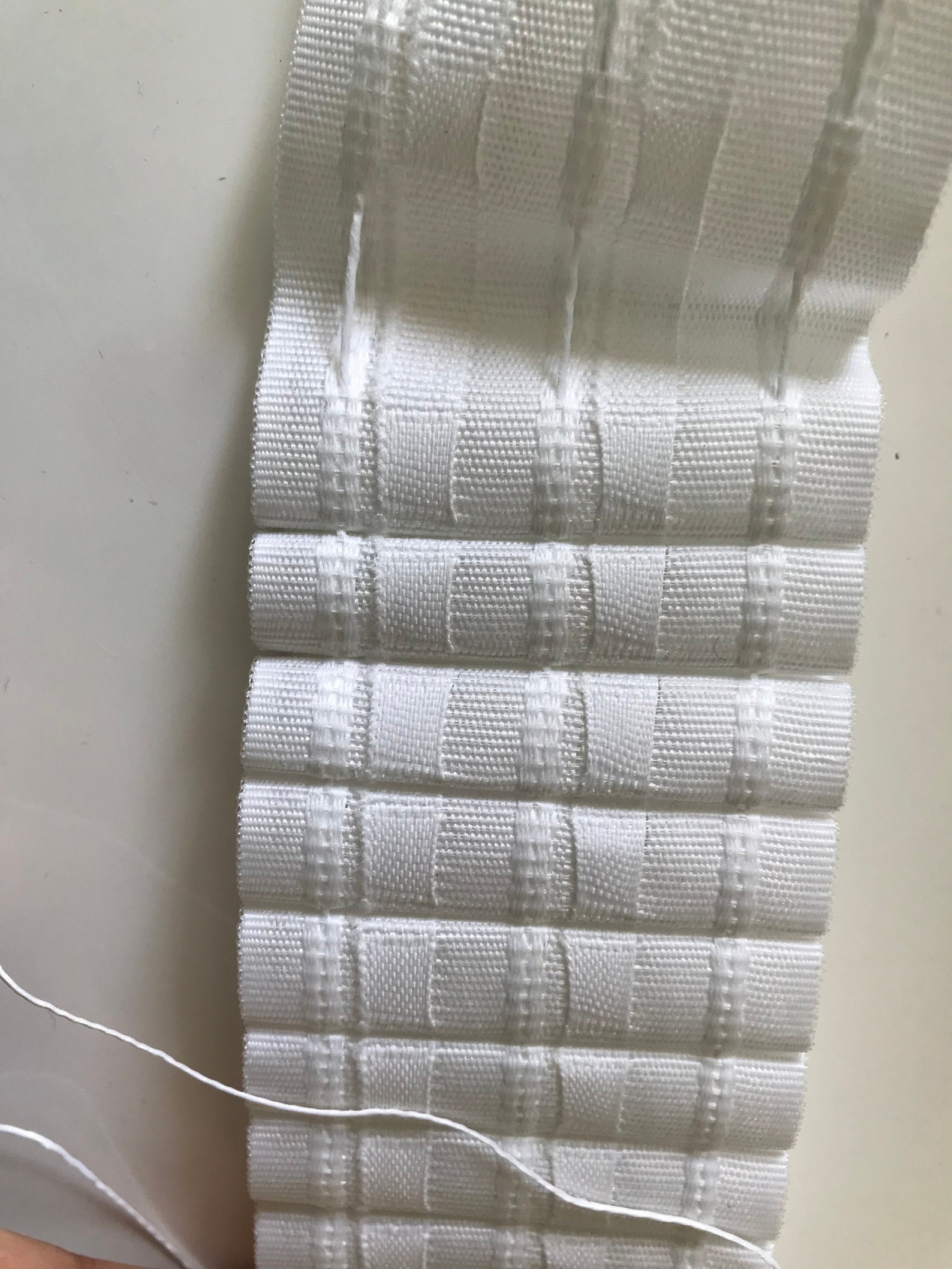 White Rufflette 6.5 Cm Wide Froncer Curtain Stripe Curtain - Etsy UK