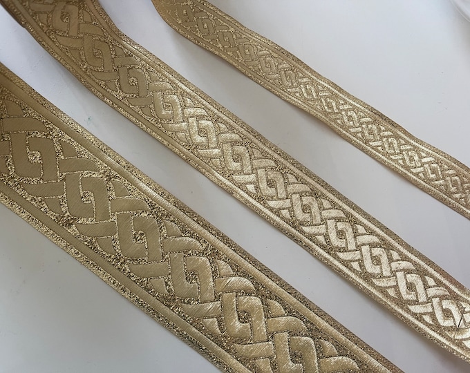 Golden Medieval Braid Golden Medieval Ribbon - Etsy