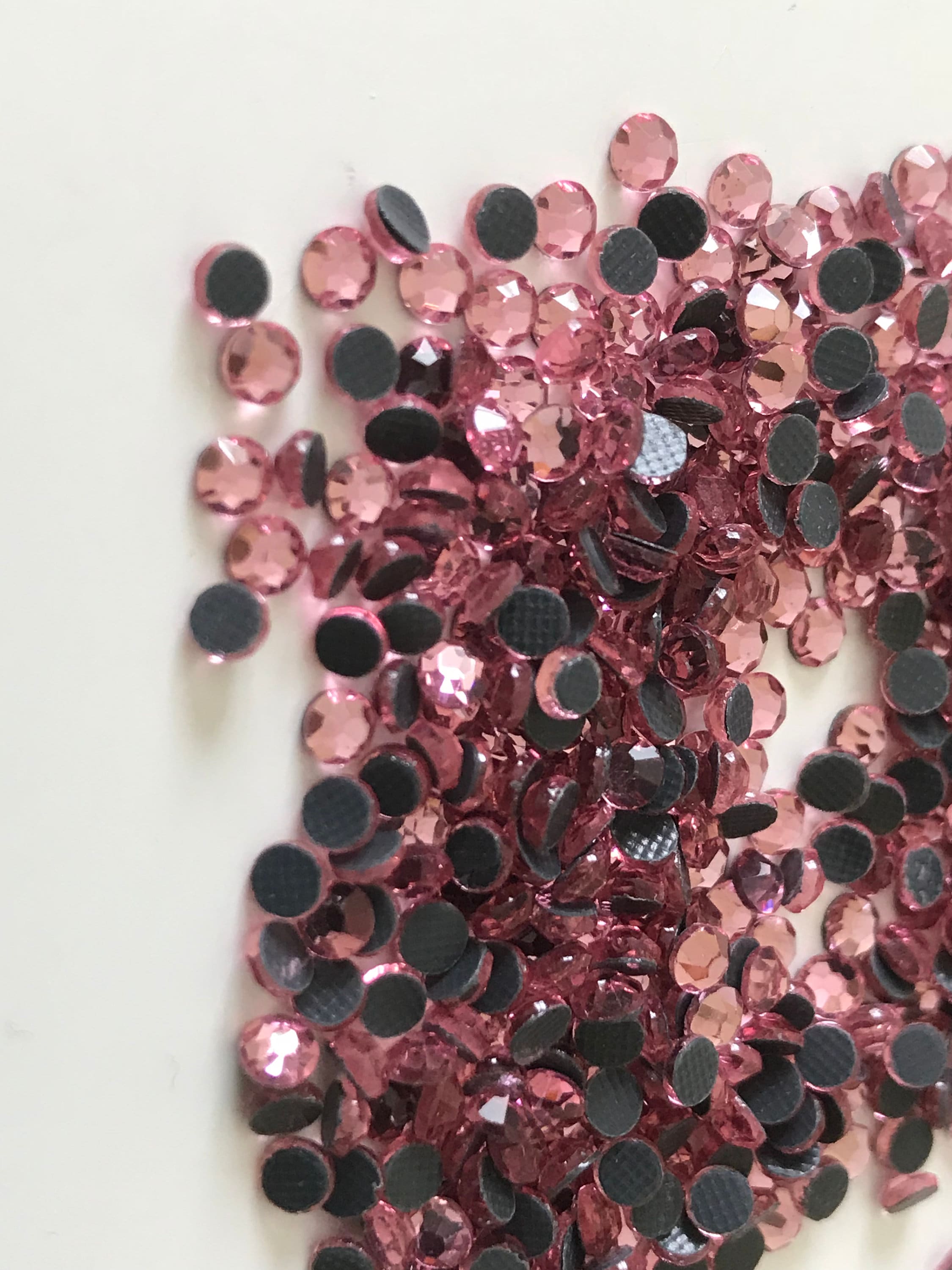 Crystal pink strass pink rhinestones thermostick | Etsy