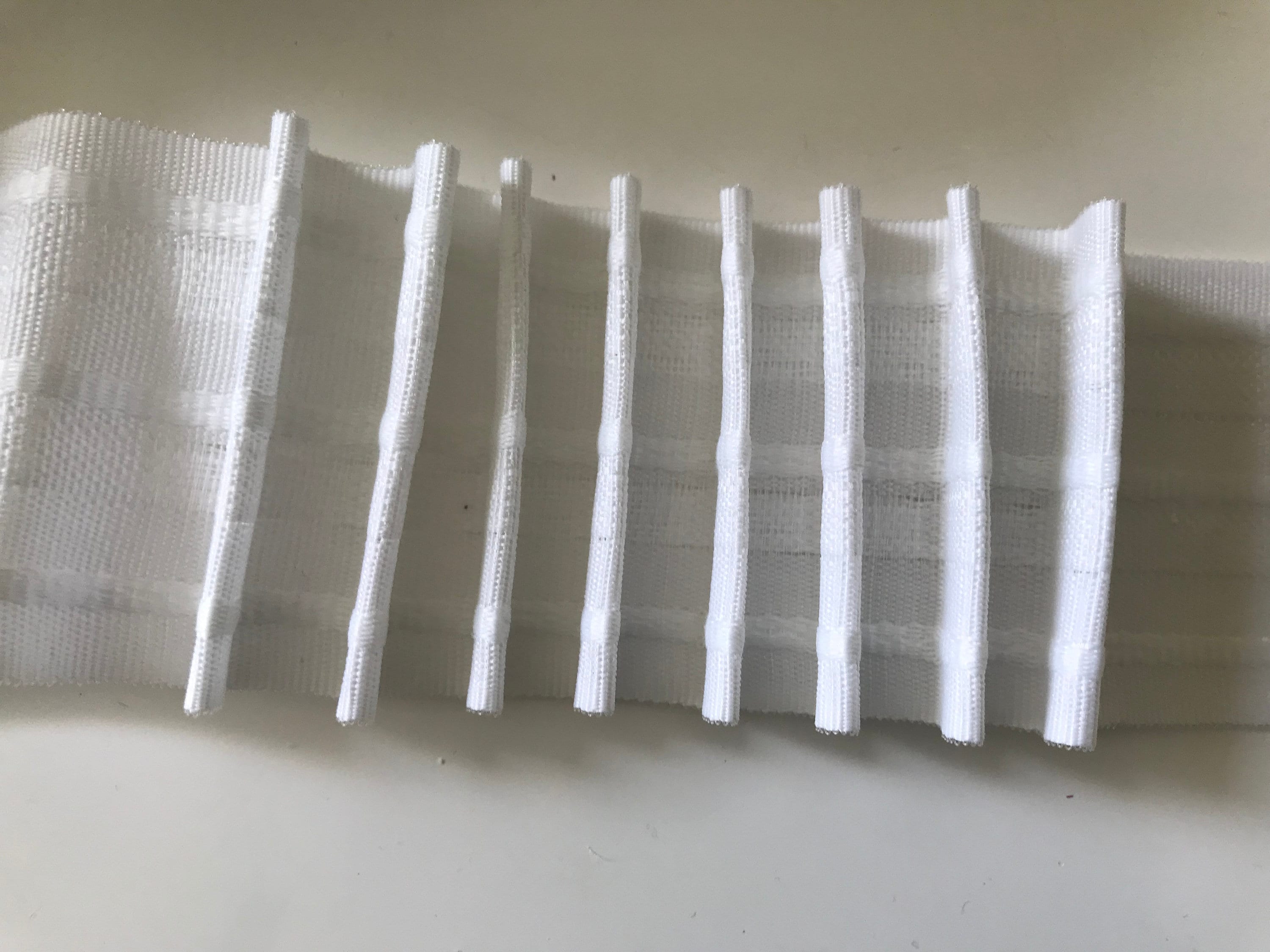 White Rufflette 6.5 Cm Wide Froncer Curtain Stripe Curtain - Etsy UK