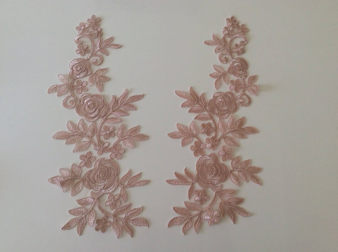 Sew-on Applique, Old Rose Lace, Old Rose Applique - Etsy