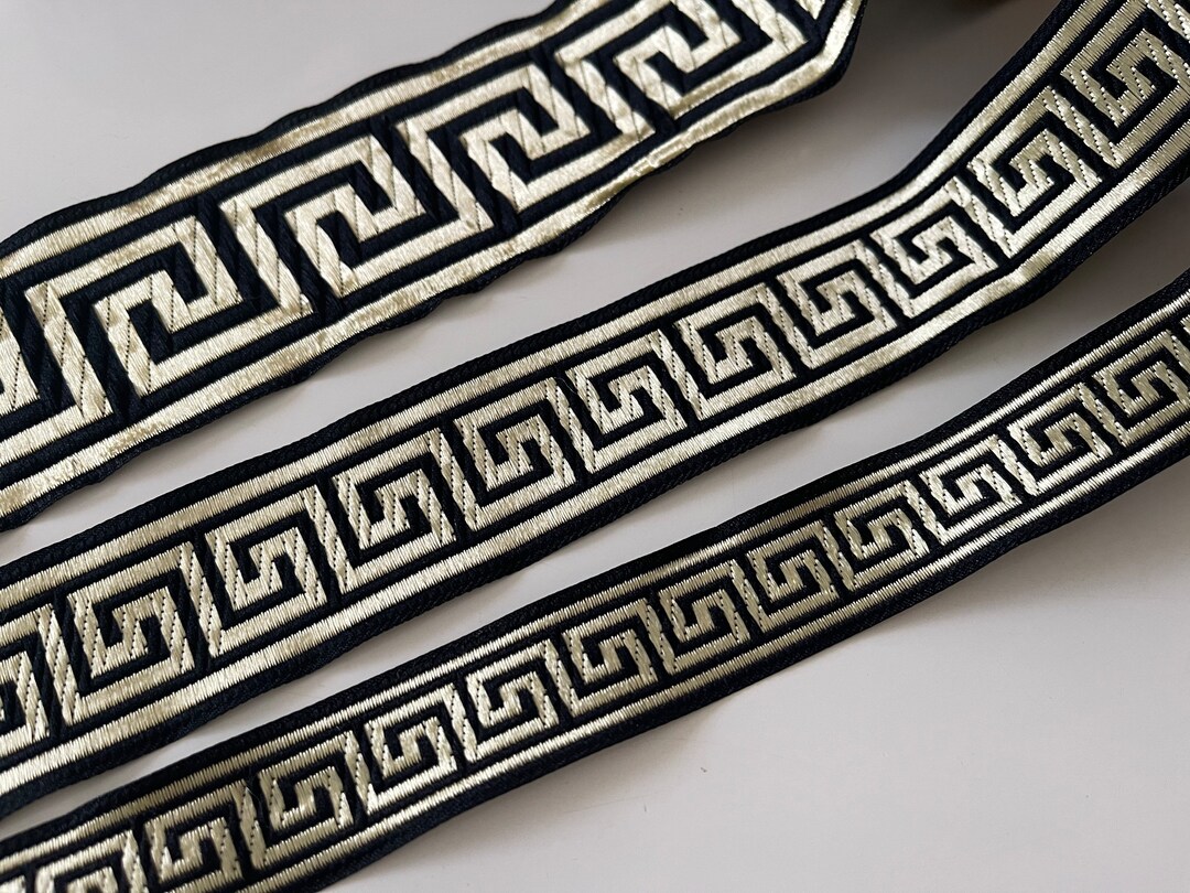Black Gold Medieval Braid Gold Medieval Ribbon - Etsy