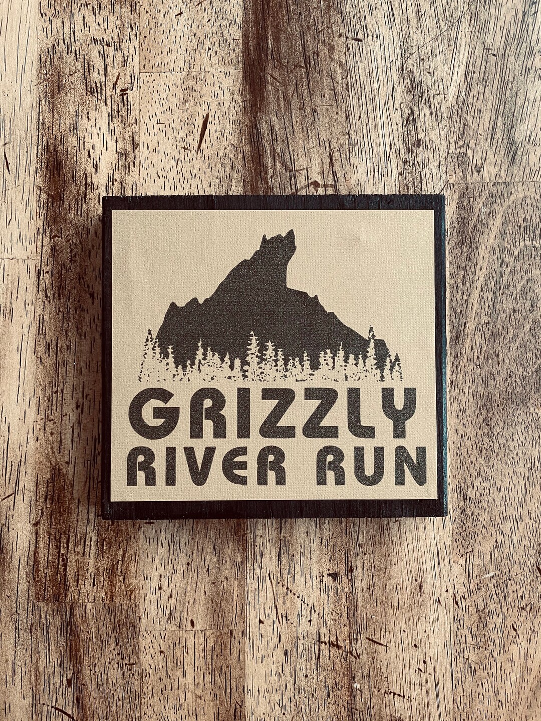 Grizzly River Run California Adventure Disneyland Home Decor Sign ...