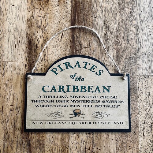 Pirates of the Caribbean Sign - Etsy